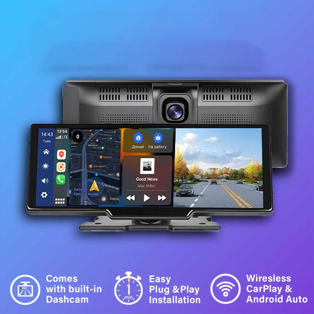 Jual Adinka Dashcam Dual Camera Wireless Head Unit Touch Screen