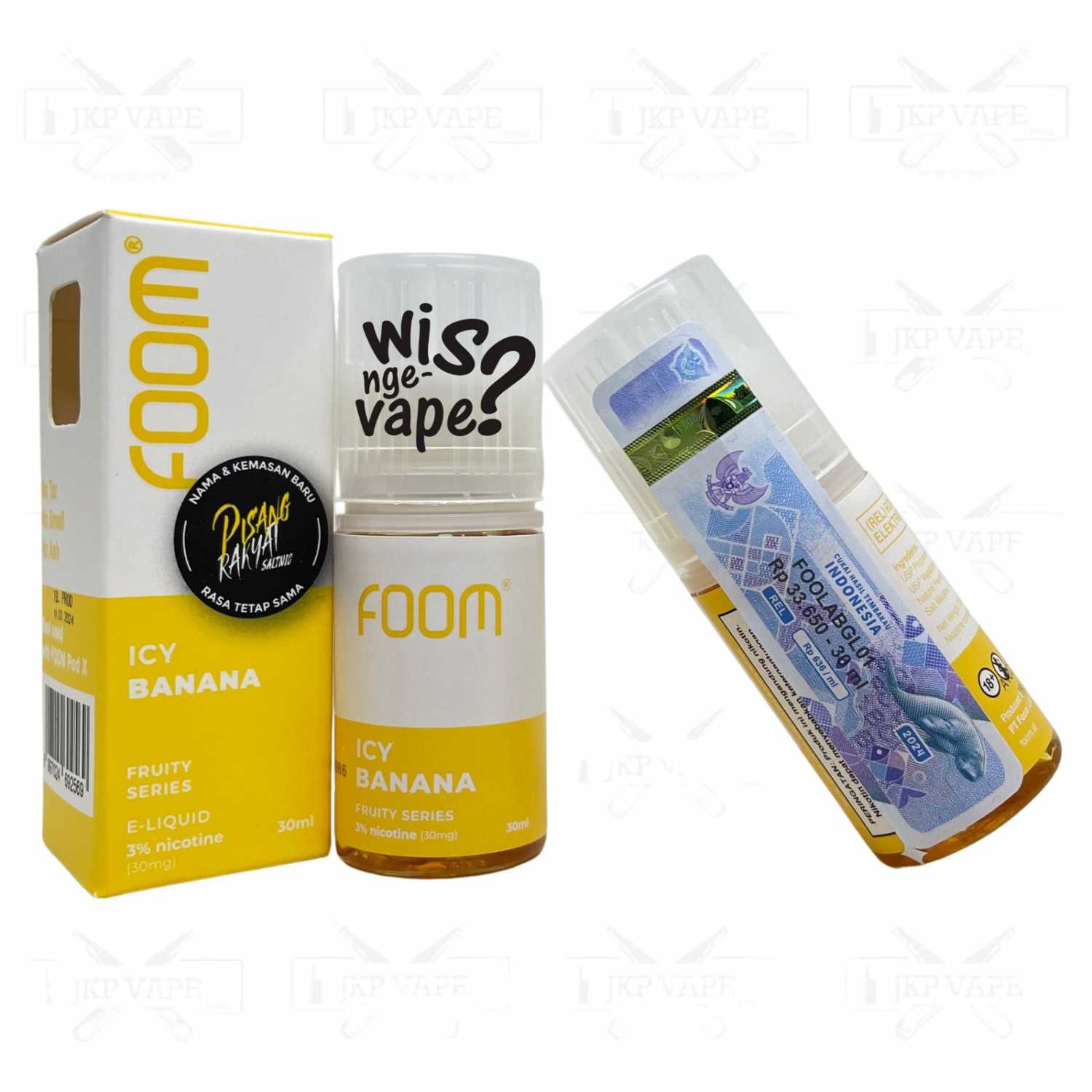 Jual Foom Icy Banana 30ml - Saltnic Liquid by Foom | Jakmall.com