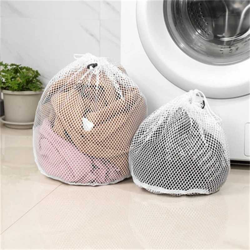 Jual Tas Laundry Serut Jaring Drawstring Bag Jaring Kasar