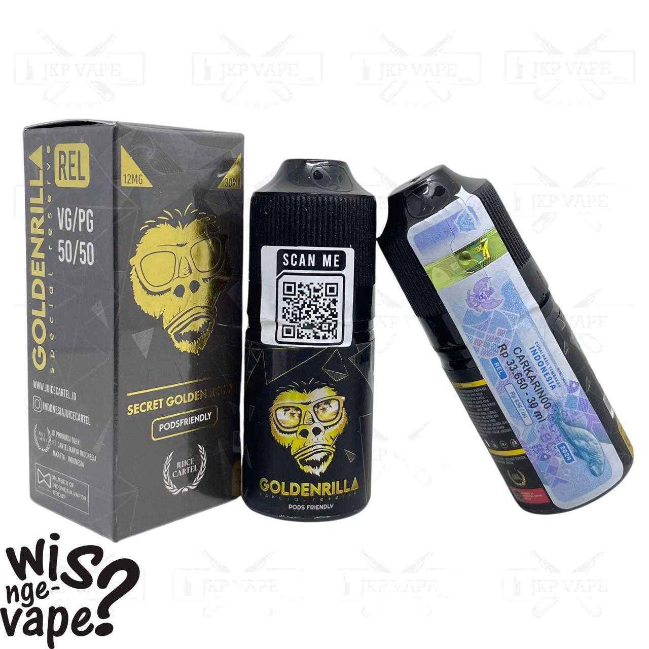 Jual Goldenrilla Banana 30ml -Pods Friendly Liquid Golden Rilla