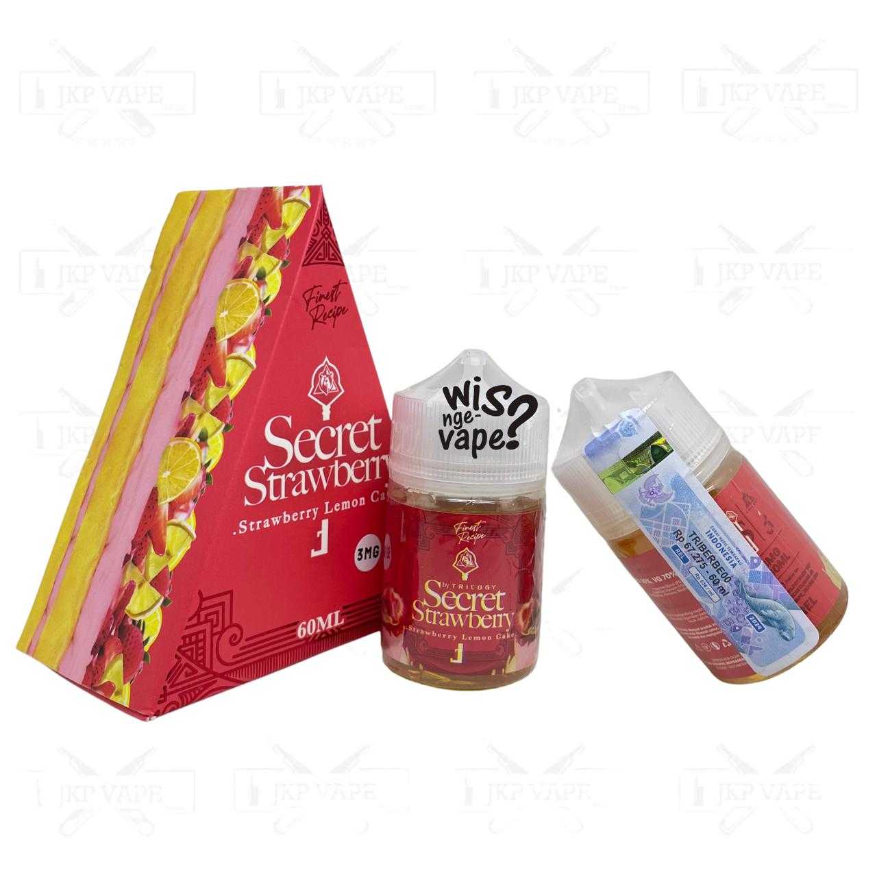 Jual Secret Strawberry Lemon Cake 60ml -Liquid Vape by Trilogy x