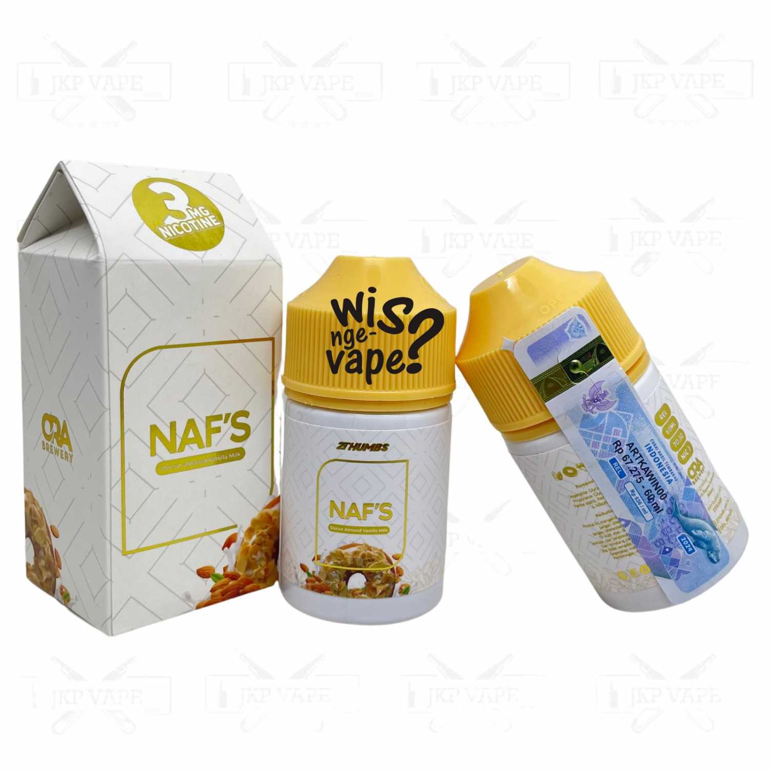 Jual Nafs V2 Donut Almond Vanilla Milk 60ML - Liquid Vape by