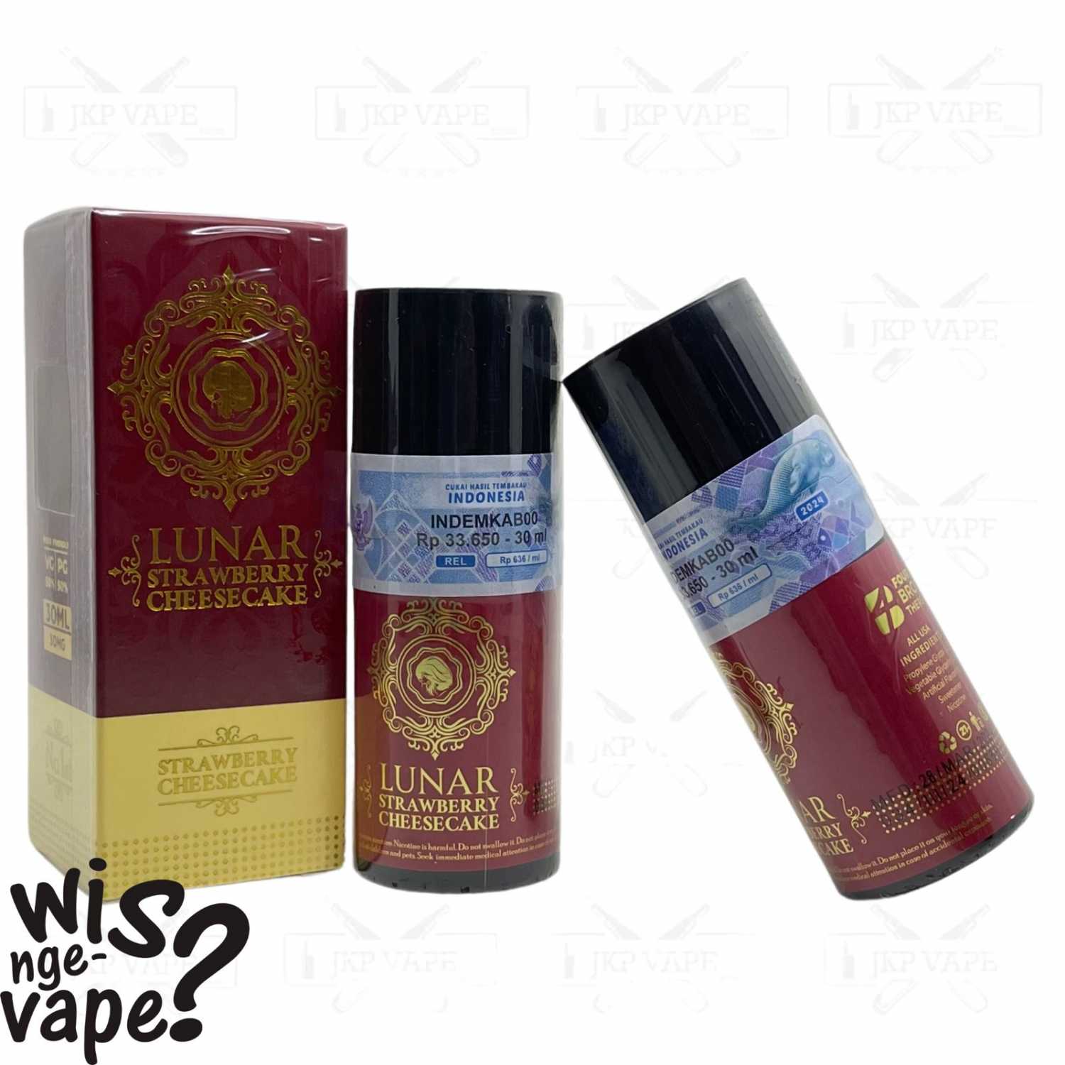 Jual Hexohm Lunar Strawberry Cheesecake 30ml - Saltnic Liquid By