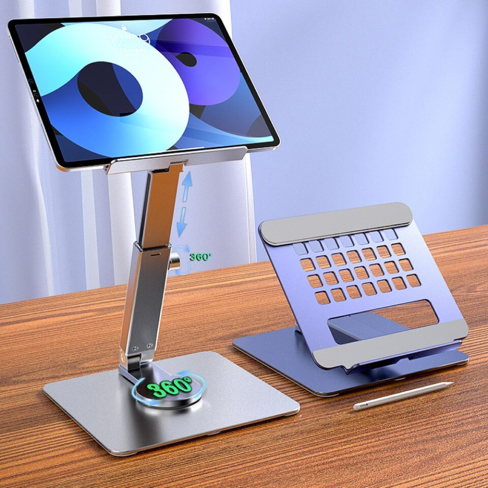 Jual FunDigi Stand Tablet Foldable Aluminium Holder 360 Rotation