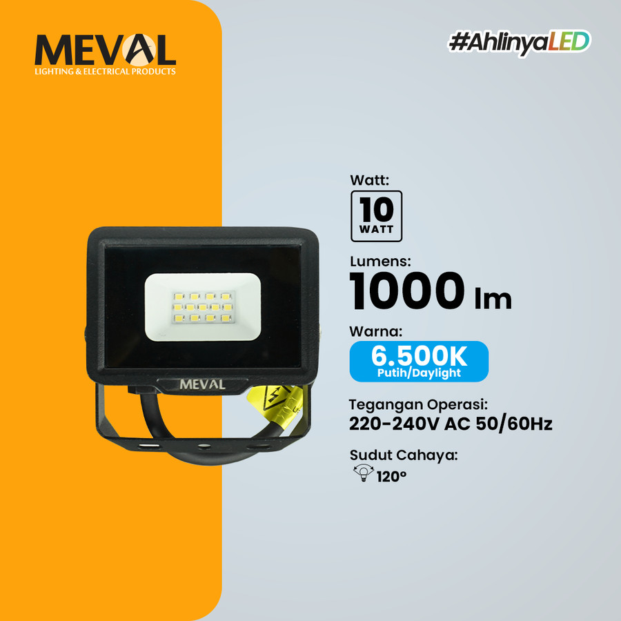 Jual MEVAL Flood Light Advance LED IP65 - 10W | Jakmall.com