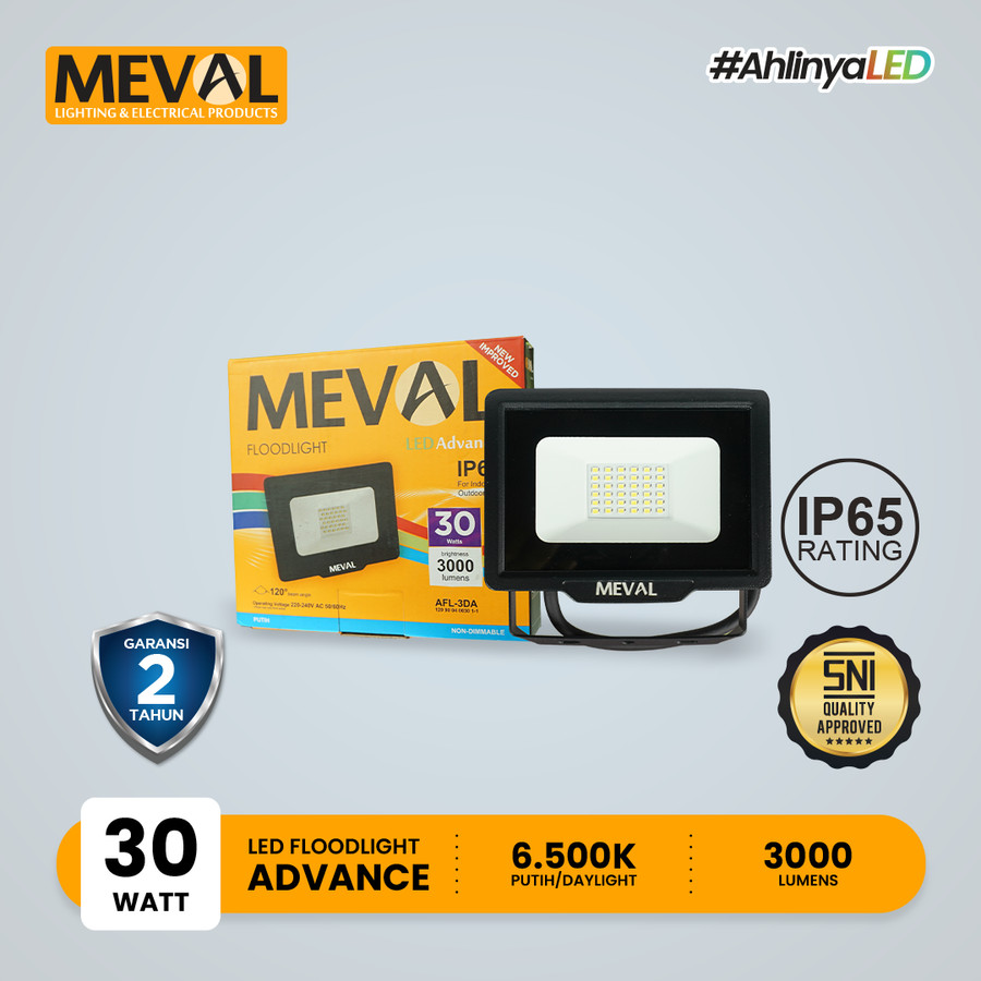 Jual MEVAL Flood Light Advance LED IP65 - 30W | Jakmall.com