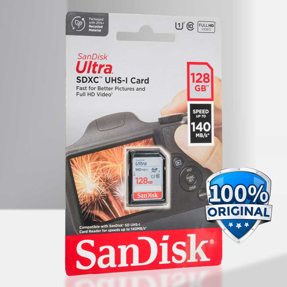 Jual SanDisk Ultra SDXC UHS-I Card Class 10 U1 140MB/s - SDSDUNB