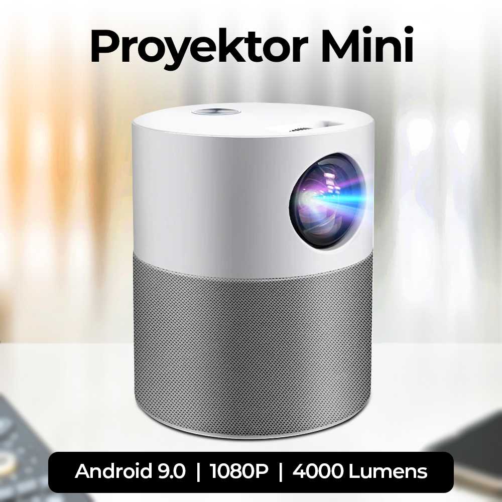 Jual AUN Proyektor Mini Portable Projector Android 9.0 1080P