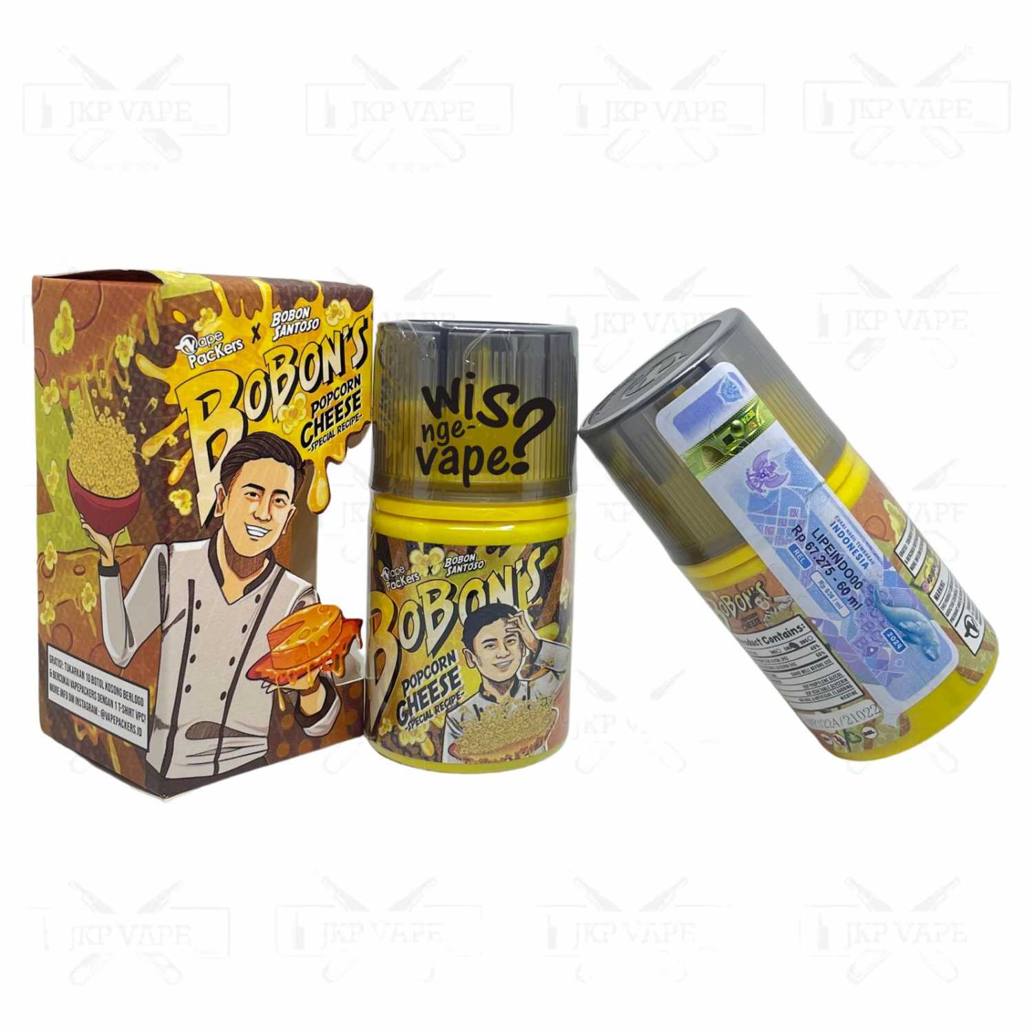 Jual Bobon's Popcorn Cheese 60ml - Bobon Liquid by VapePackers