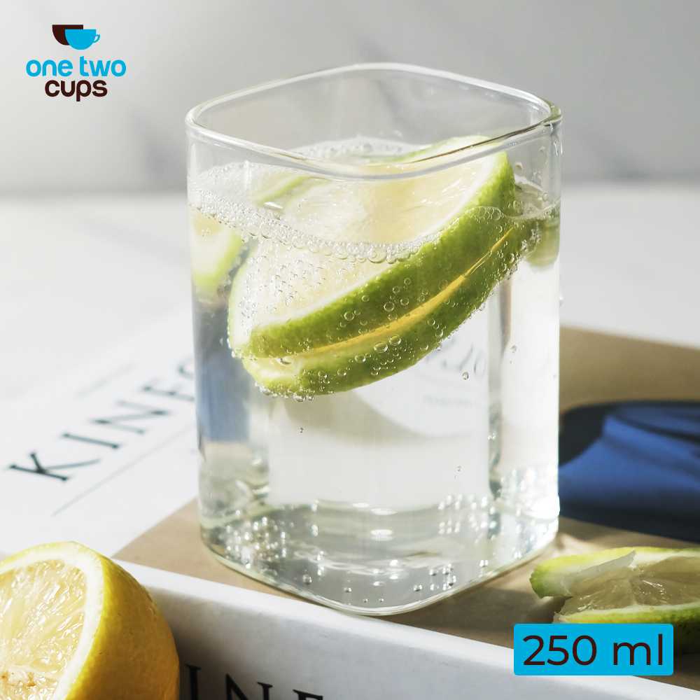 Jual One Two Cups Gelas Kaca Kotak Cocktail Borosilicate Glass