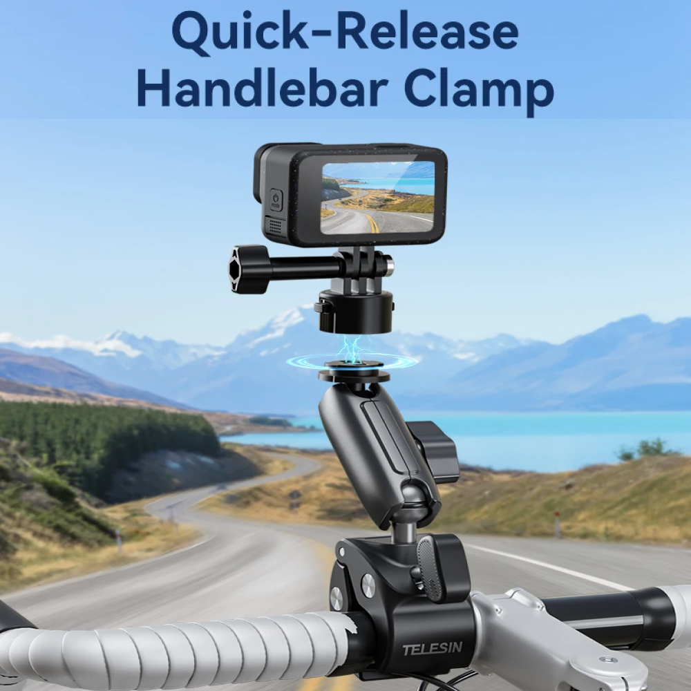 Jual TELESIN Bike Handlebar Tube Clamp Mount Lightweight with