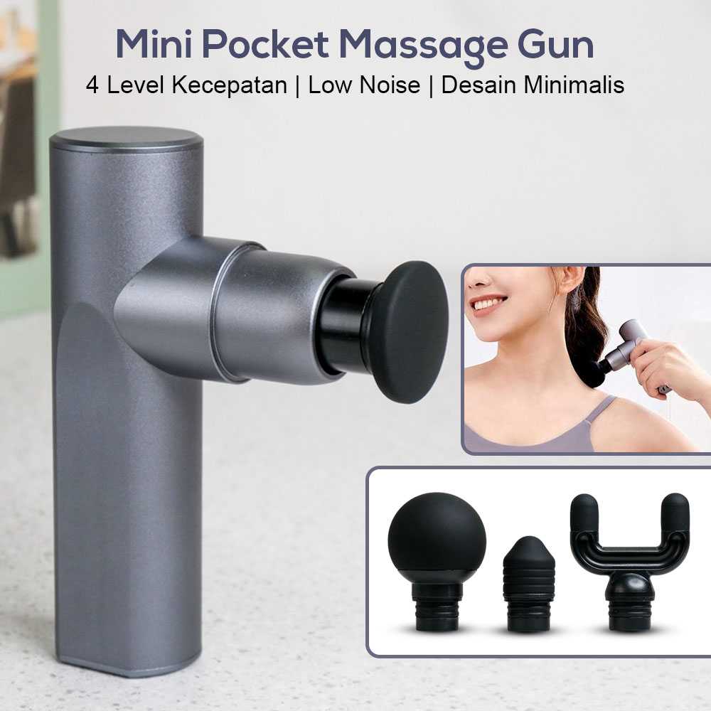 Jual Momoda Alat Pijat Elektrik Mini Pocket Massage Gun Deep