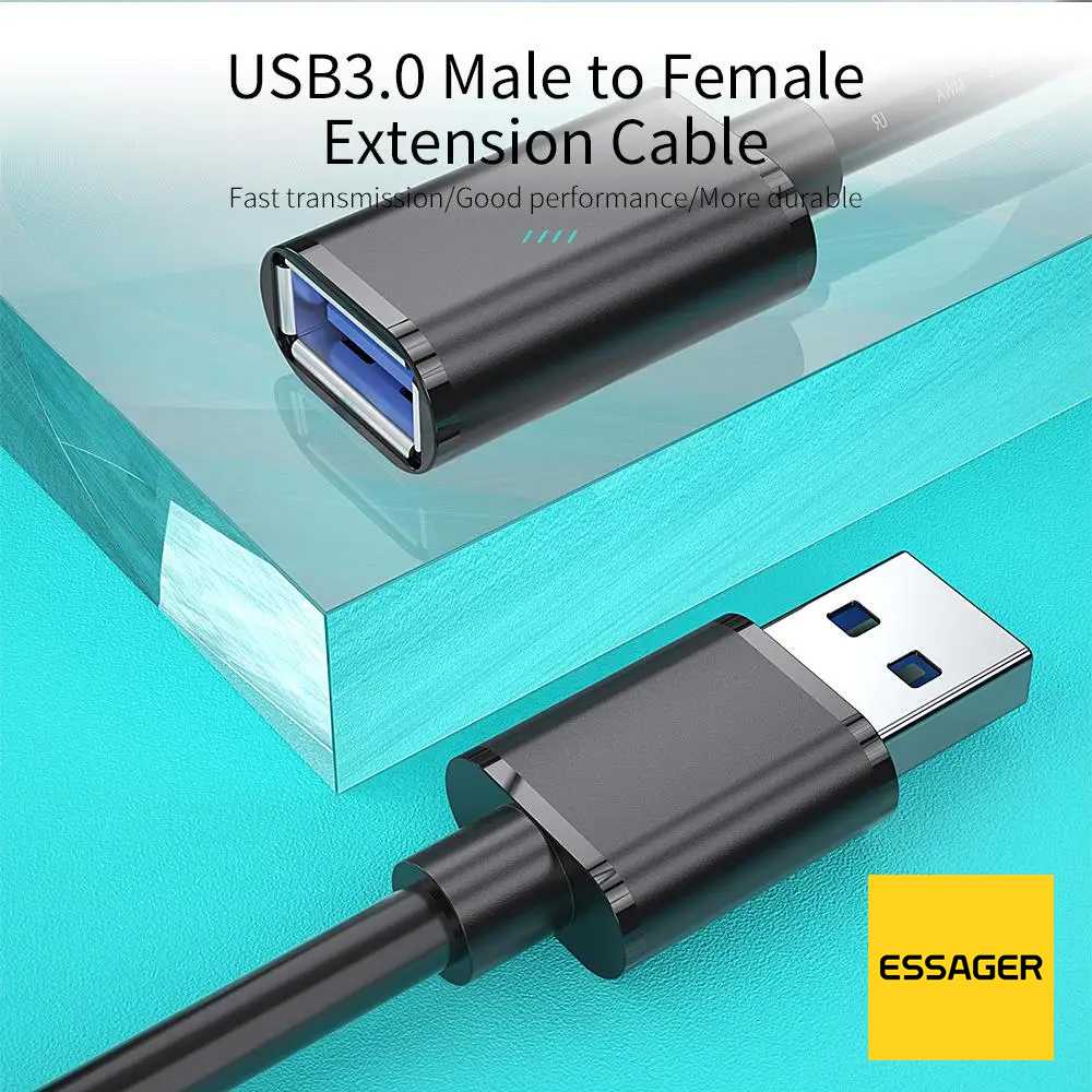Jual Essager Kabel USB 3.0 Ekstension Male to Female 3M