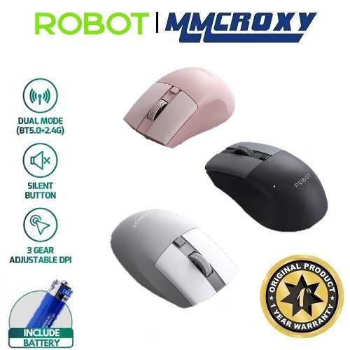 Jual Robot M355 Mouse Multi Device Bluetooth+2.4G Wireless Mouse