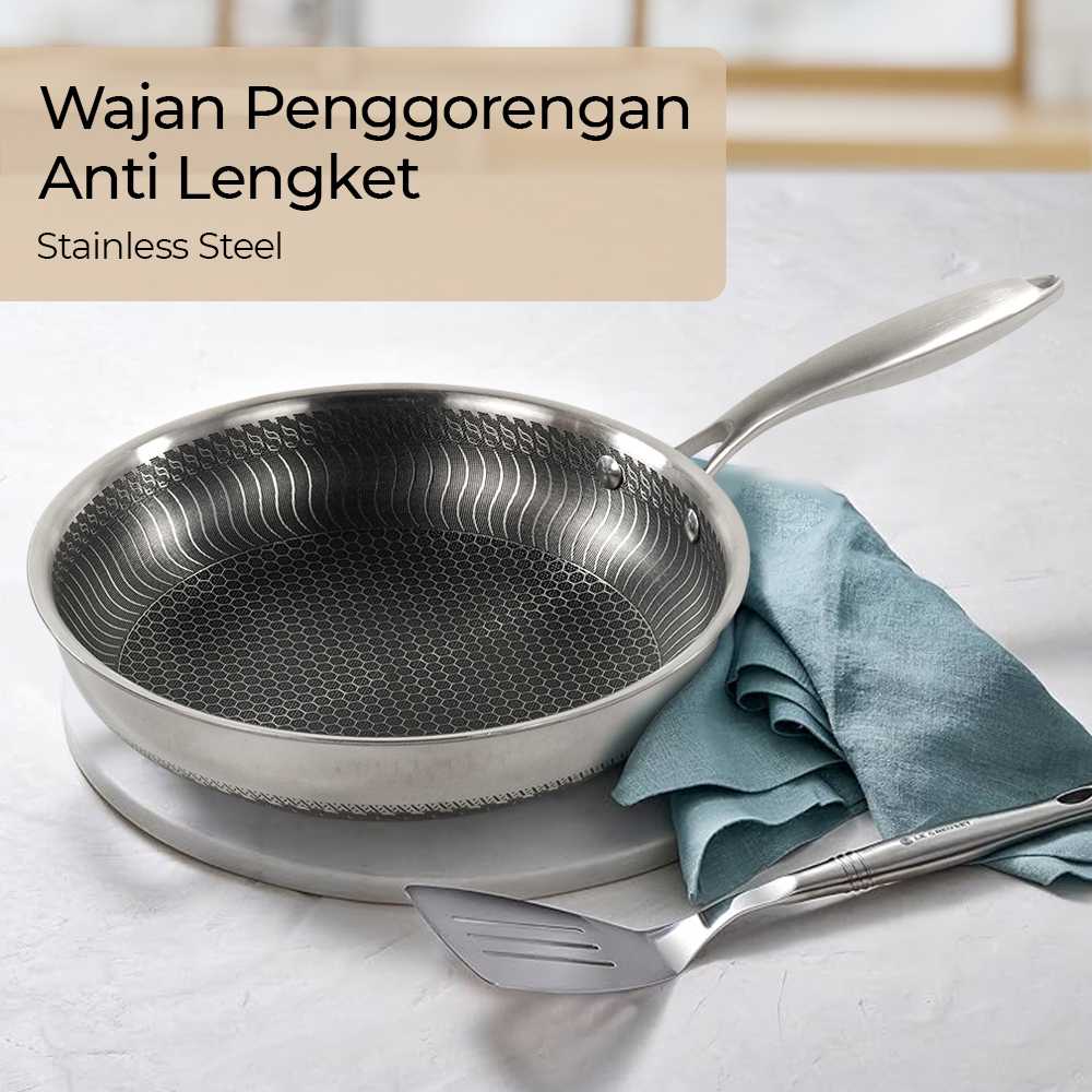 Jual YS Cookware Wajan Penggorengan Frying Pan Stainless Steel