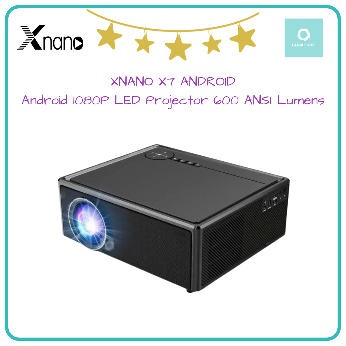 Jual XNANO X7 ANDROID - Android 1080P LED Projector 600 ANSI