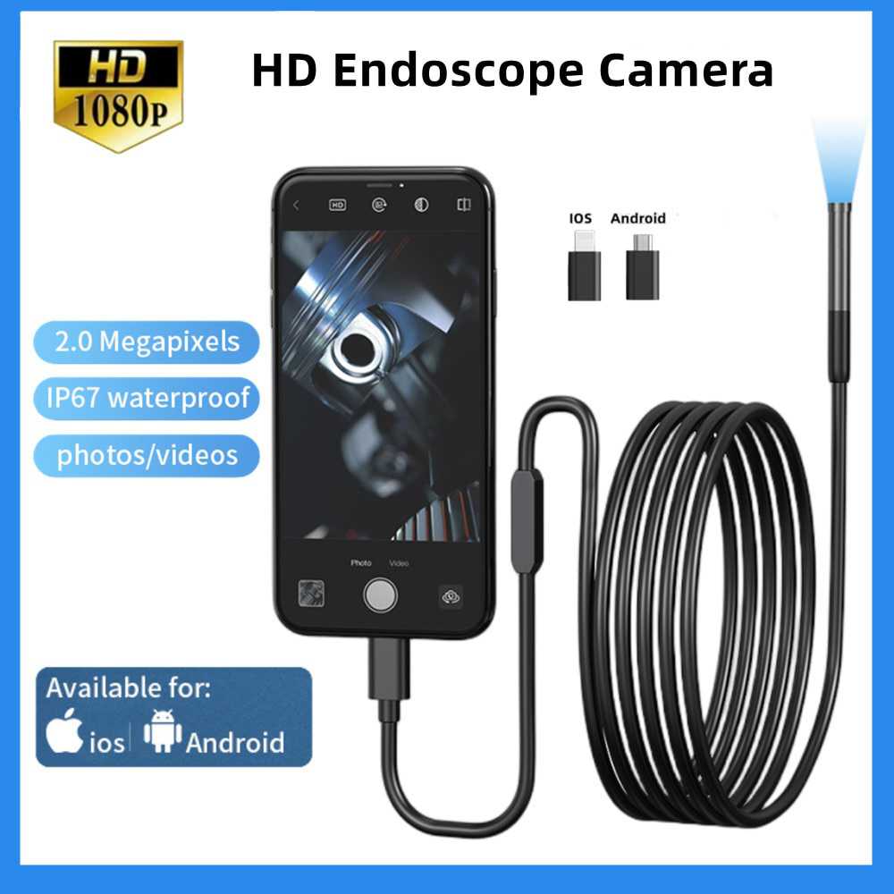 Jual ANESOK Kamera Endoscope Industrial Android IOS 1080P 8mm