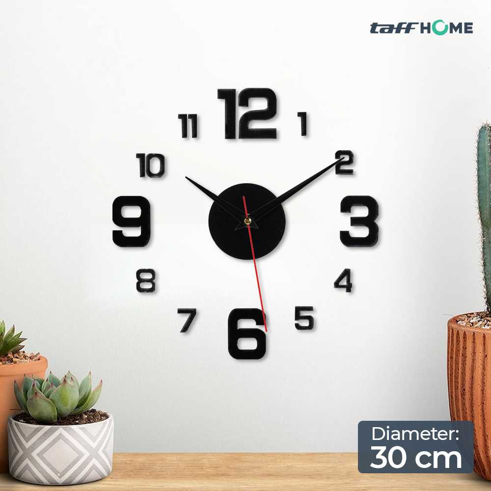 Jual TaffHOME Jam Dinding Besar DIY Giant Wall Clock Sangtai