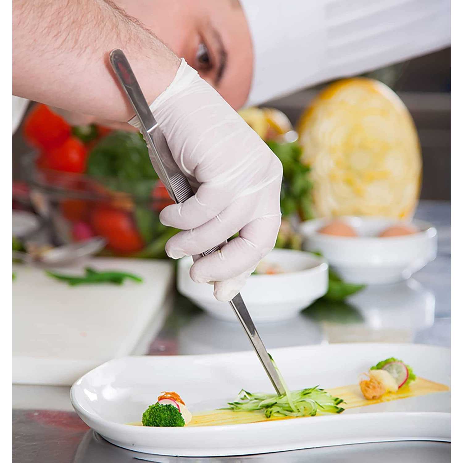 Jual TPX Penjepit Makanan Lurus Chef Tweezer Pinset Garnish Tong