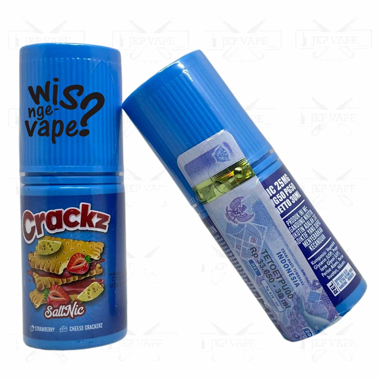 Jual Crackz V1 Strawberry Cheese Crackerz 30ml - by Tetra Liquid