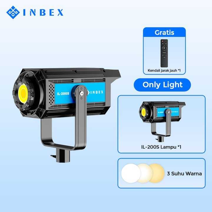 Jual INBEX IL-200S LED COB Video Light Bowens Mount Daylight CRI