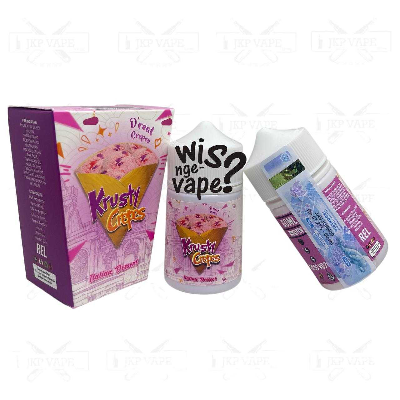 Jual Krusty Crepes V2 Italian Dessert 60ml - Liquid Vape By Java