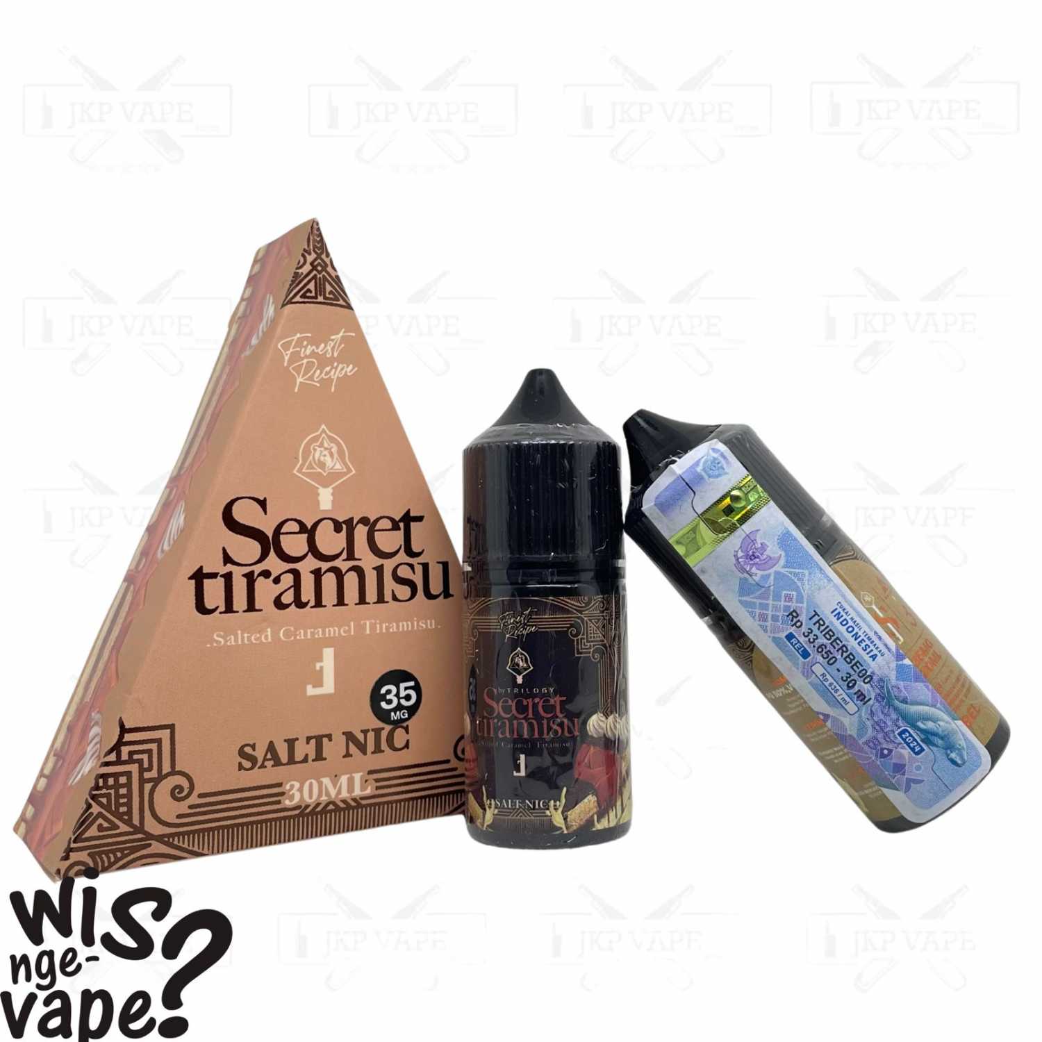 Jual Secret Salted Caramel Tiramisu 30ml - Salt Nic Liquid by