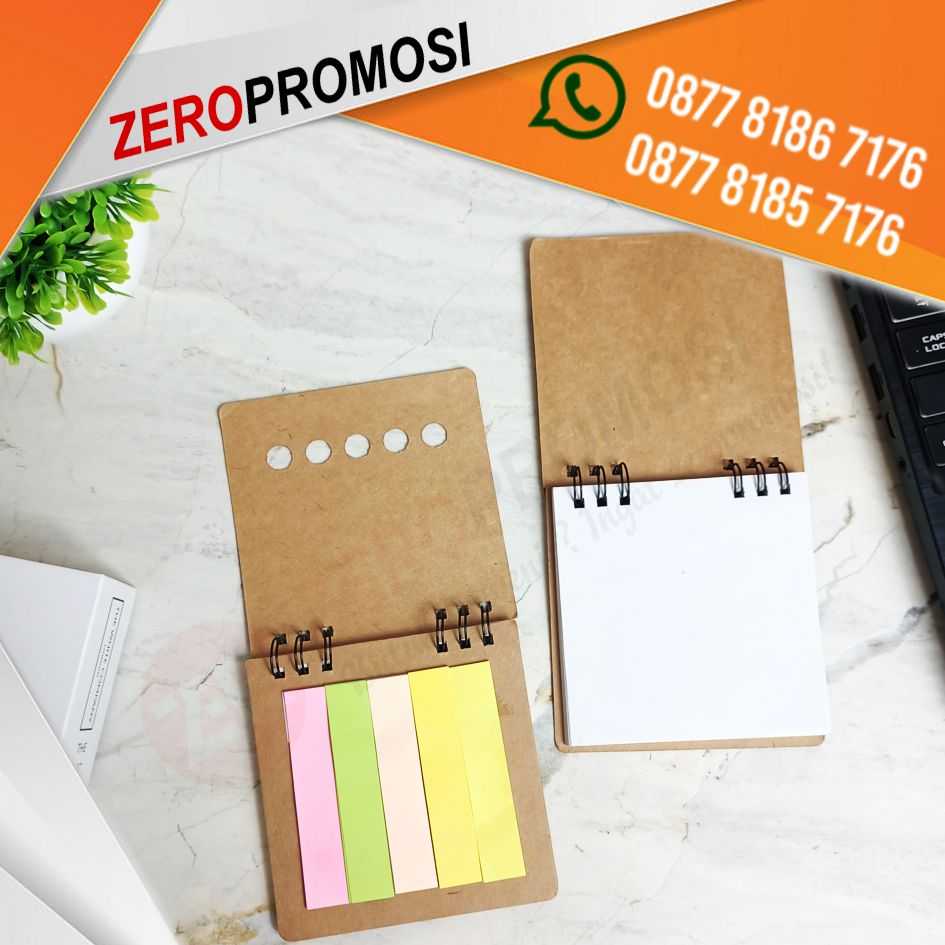 Jual Souvenir Promosi Notebook Mini + Post It N812 Custom Cetak