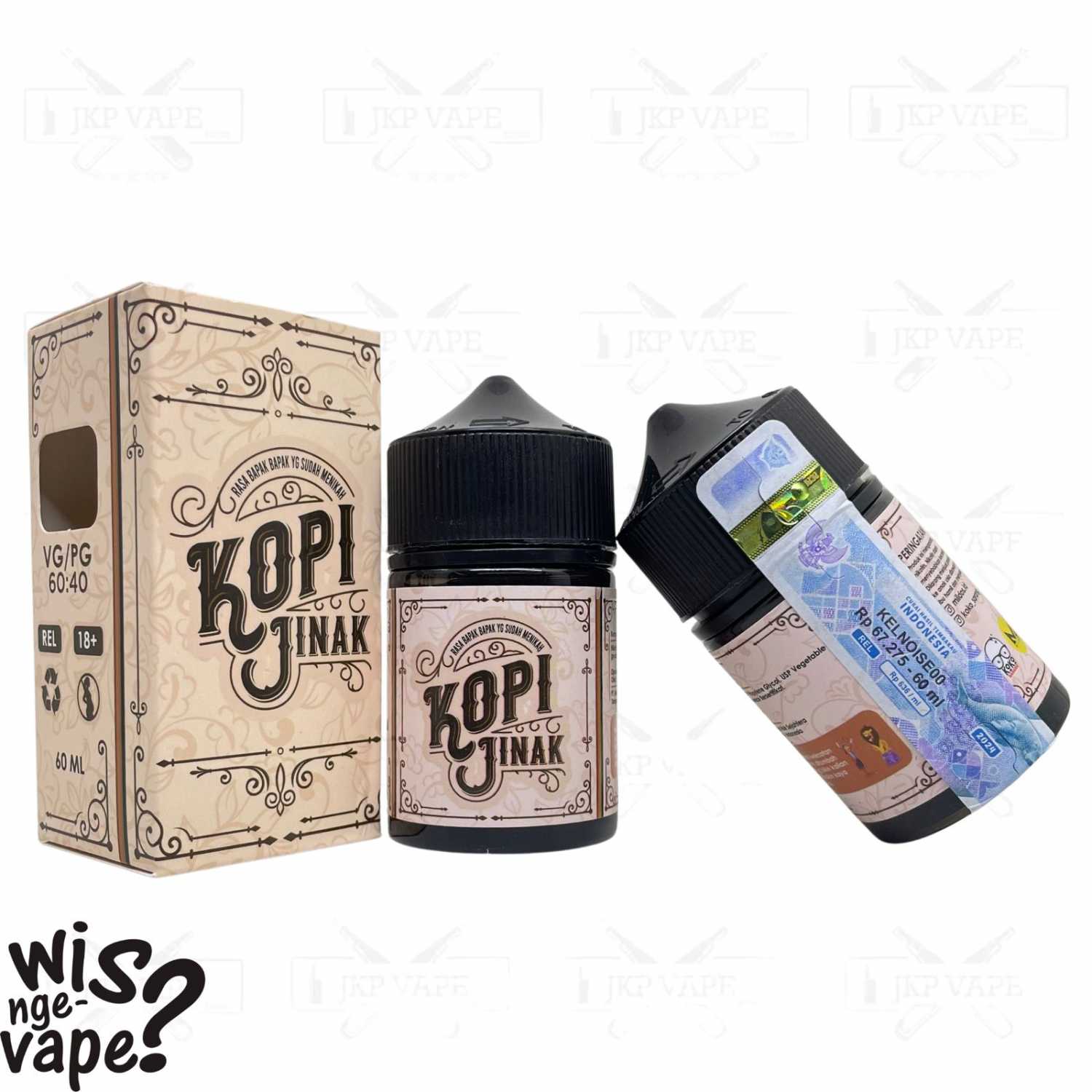 Jual Kopi Jinak Karamel Capputcino 60ml - Liquid Vape By Noir x