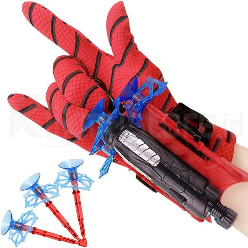 Jual Sarung Tangan Spiderman Mainan Spider Web Shooter Penembak
