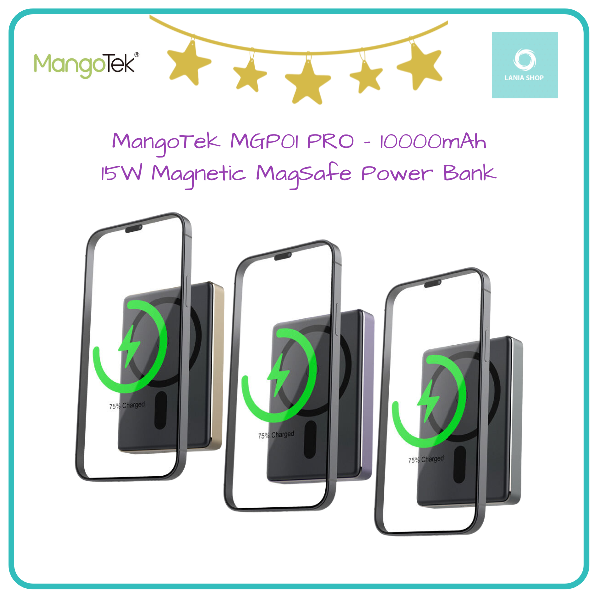 Jual MangoTek MGP01 PRO - 10000mAh 15W Magnetic MagSafe Power