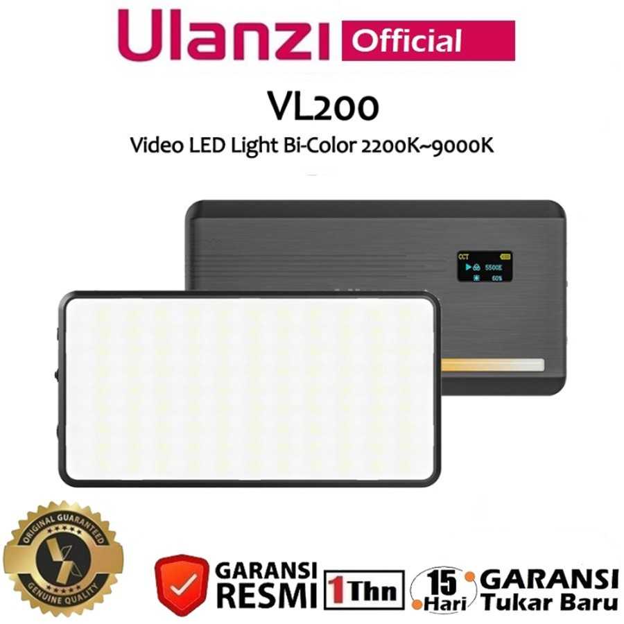 Jual Ulanzi VL200 VL-200 LED Video Light Bi-Color 2200-9000K
