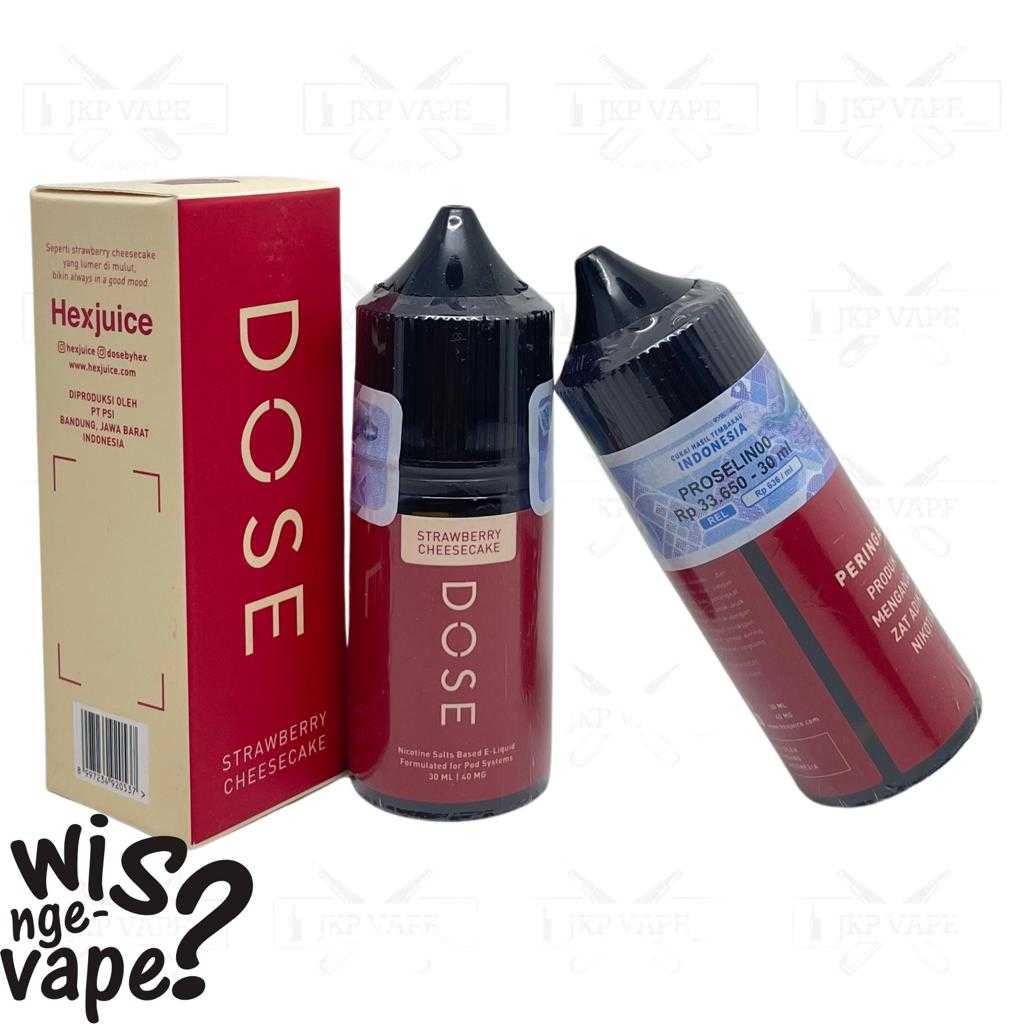 Jual Dose Strawberry Cheesecake 30ml - Saltnic Liquid Vape By