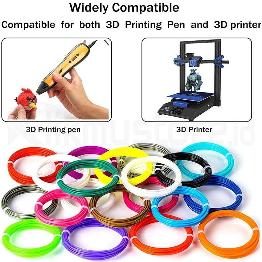 Jual Filament PLA 1.75mm 5 10 Meter 3D Pen Refill Pena 3 Dimensi