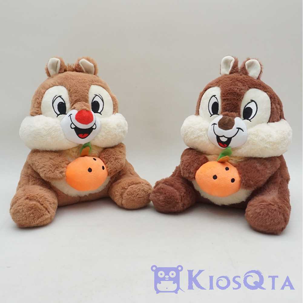 Jual boneka tupai chip and dale couple coklat bulat gendut large