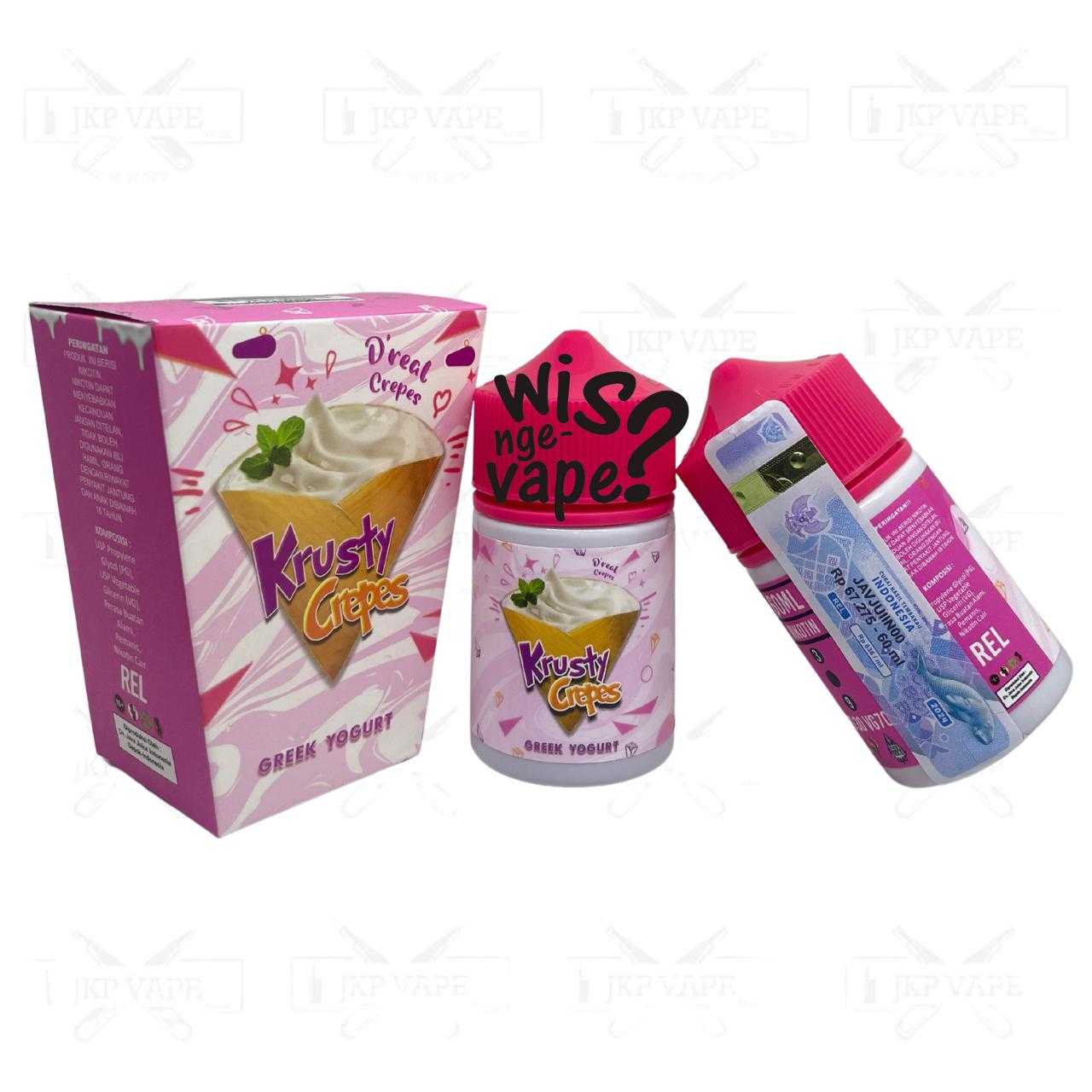 Jual Krusty Crepes V3 Greek Yoghurt 60ml - Liquid Vape By Java