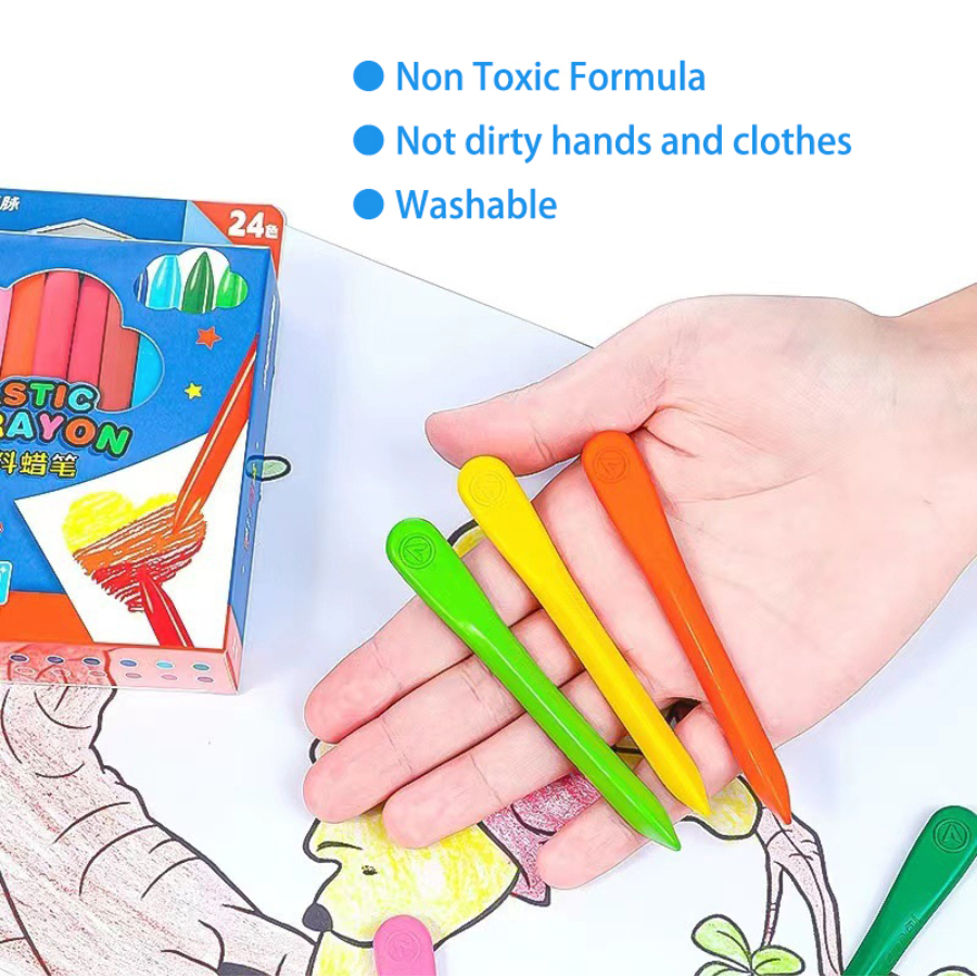 Jual XINGMAI Crayon Warna 24 Set Washable Non Toxic Triangle
