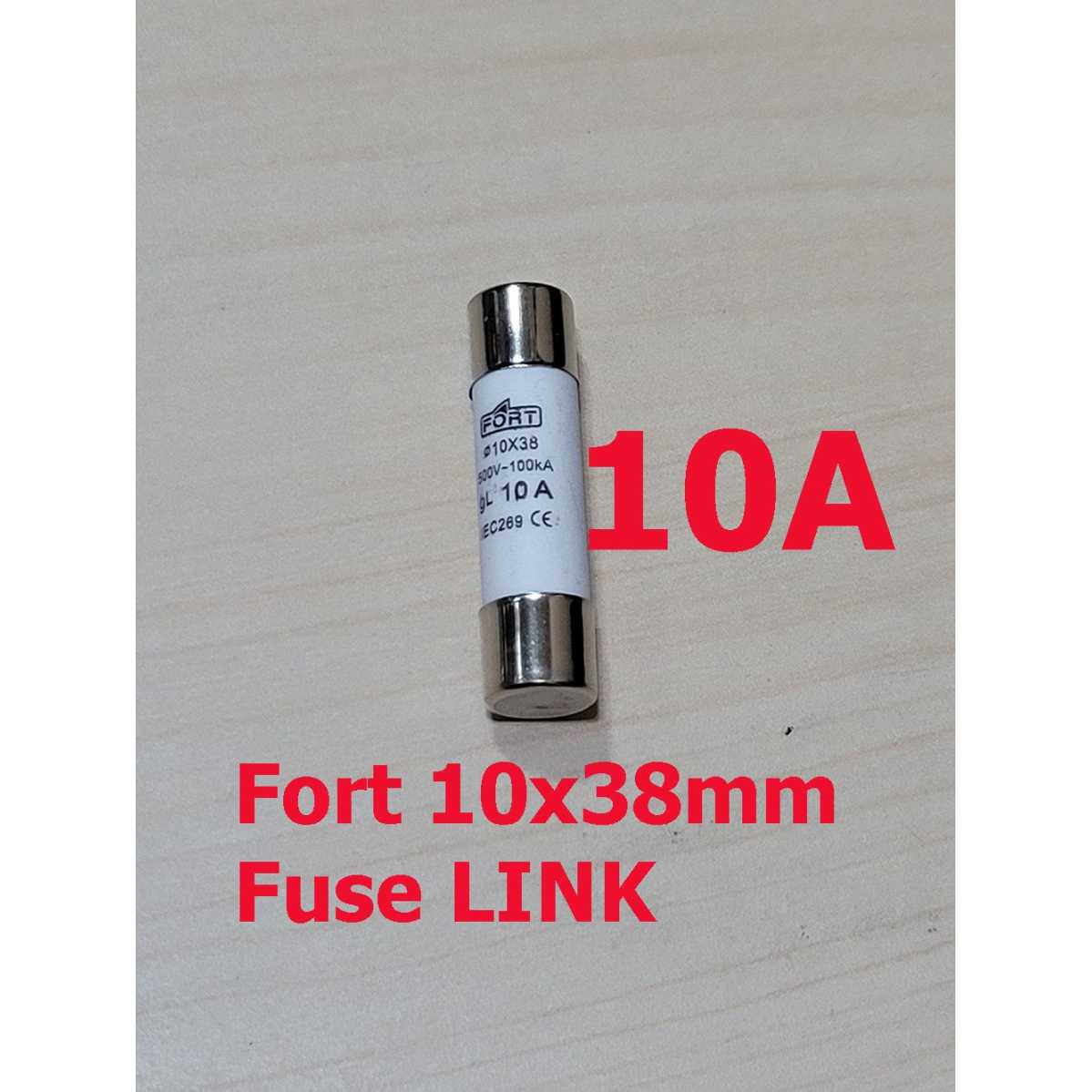 Jual Fuse Link Fort 10 x 38mm 2A, 4A, 6A, 10A, 16A, 20A, 25A,
