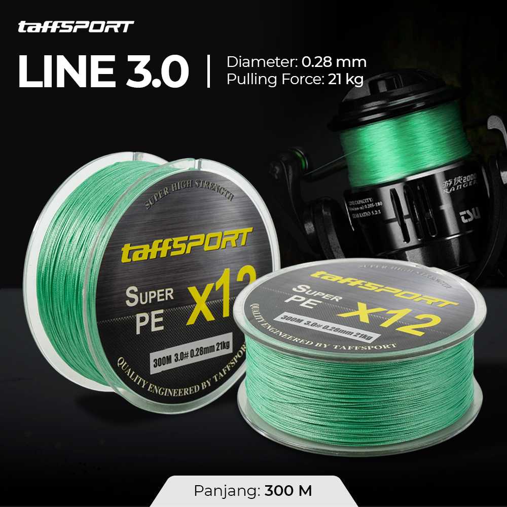 Jual TaffSPORT Senar Tali Benang Pancing Fishing Line Super PE