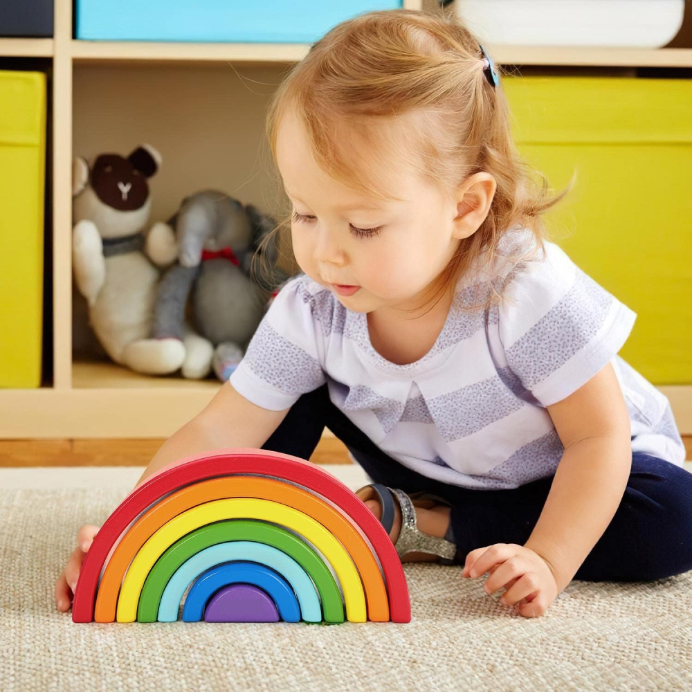 Jual Diikamiiok Mainan Anak Montessori Rainbow Bridge Children