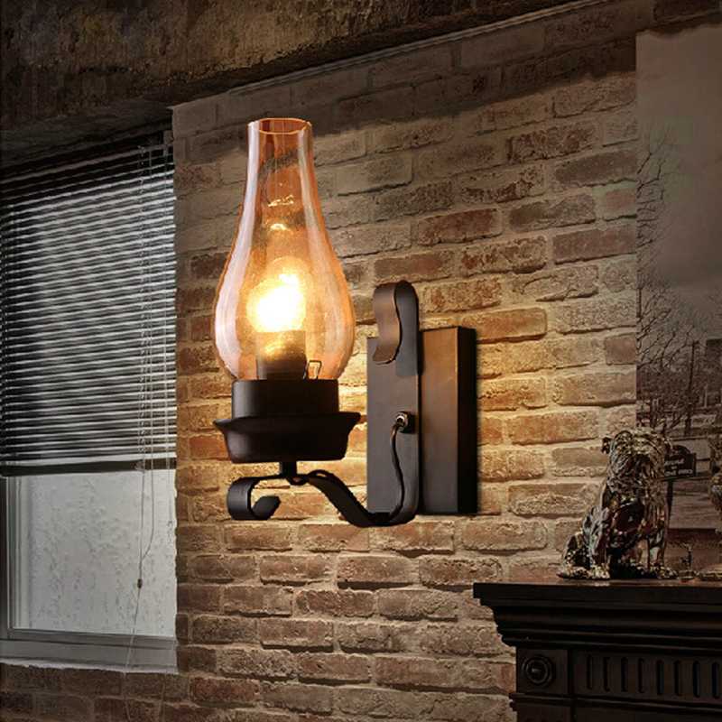 Jual Lampu Dinding Hias Klasik Indoor Wall Lamp Bentuk Retro WMO