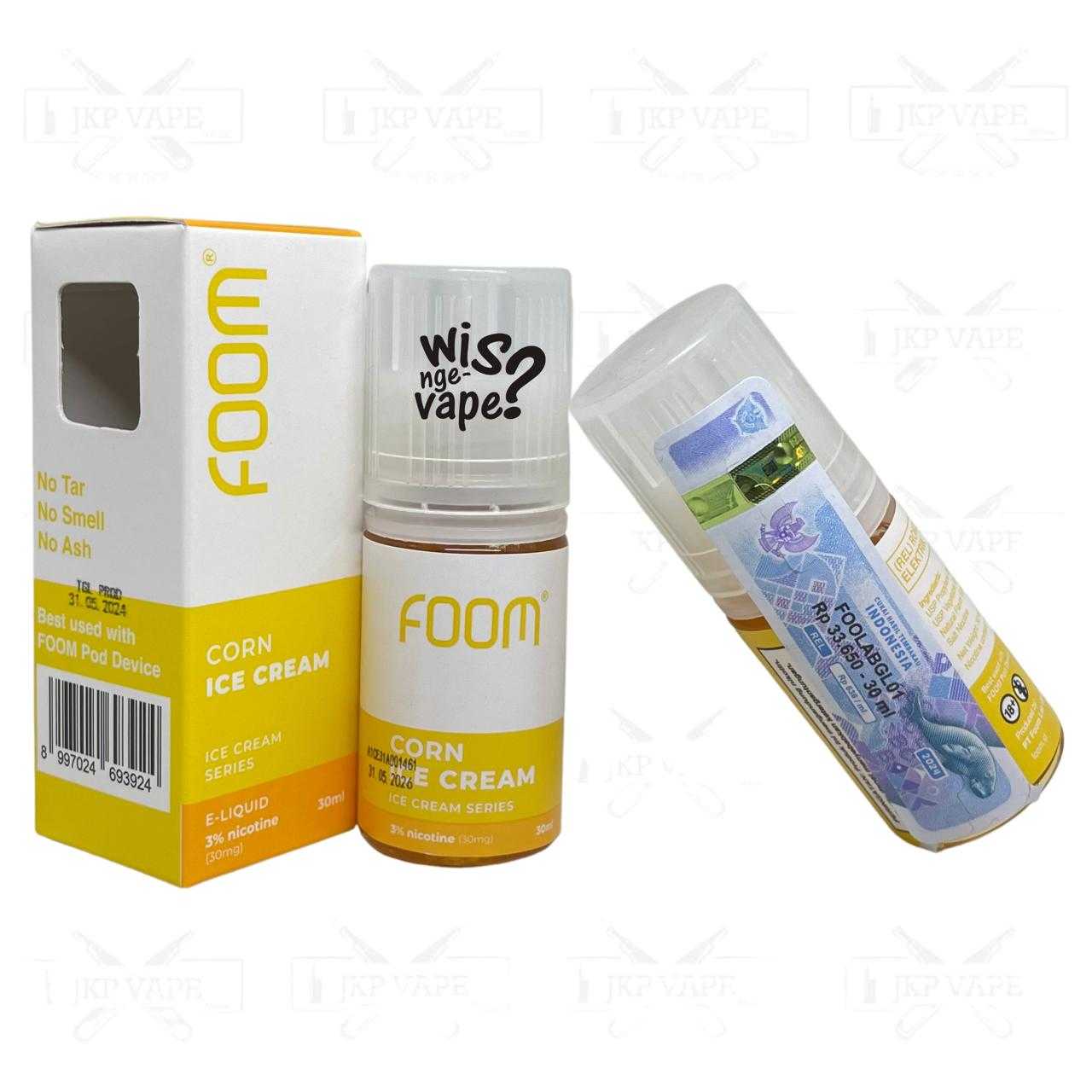 Jual Foom Corn Ice Cream 30ml 30mg - Liquid Salt Foom | Jakmall.com