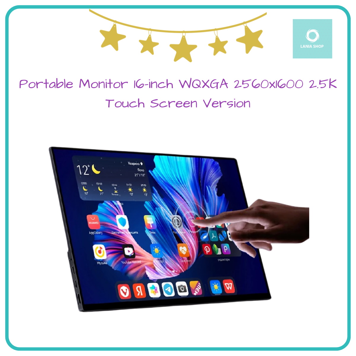 Jual Portable Monitor 16-inch WQXGA 2560x1600 2.5K - Touch