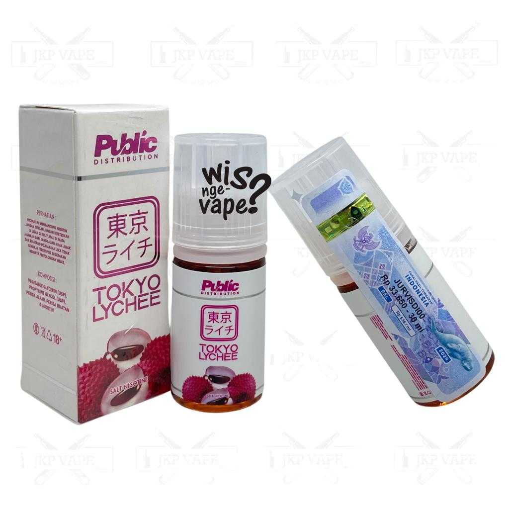 Jual Tokyo Lychee 30ml - Salt Nic Liquid Vape By Public Distri