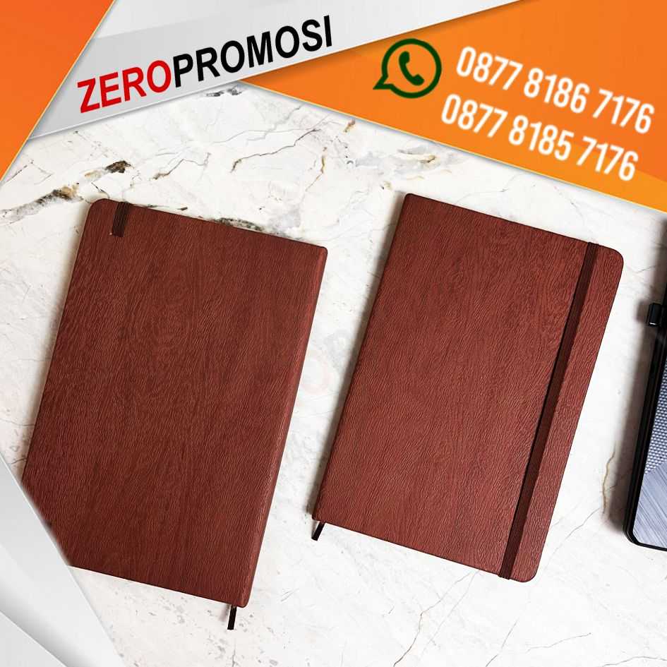 Jual Souvenir Notebook Wooden PU Buku Agenda Diary A5 | Jakmall.com