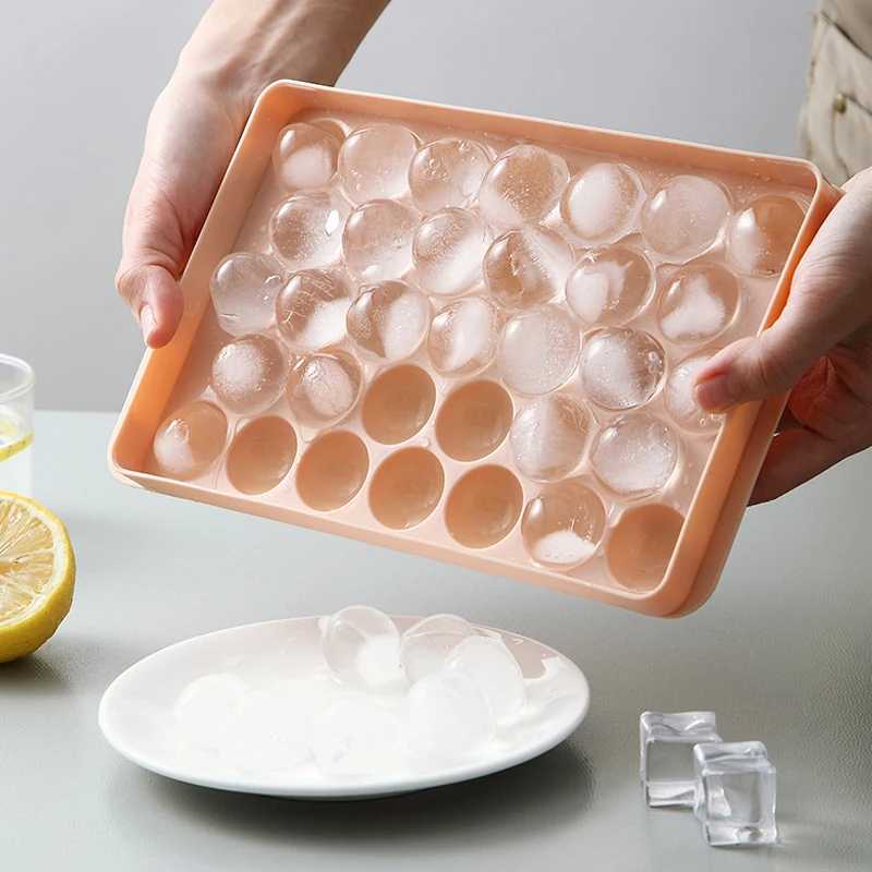 Jual Slyz Cetakan Es Batu Jelly Bulat 33 Grid Ice Cube Tray BPA