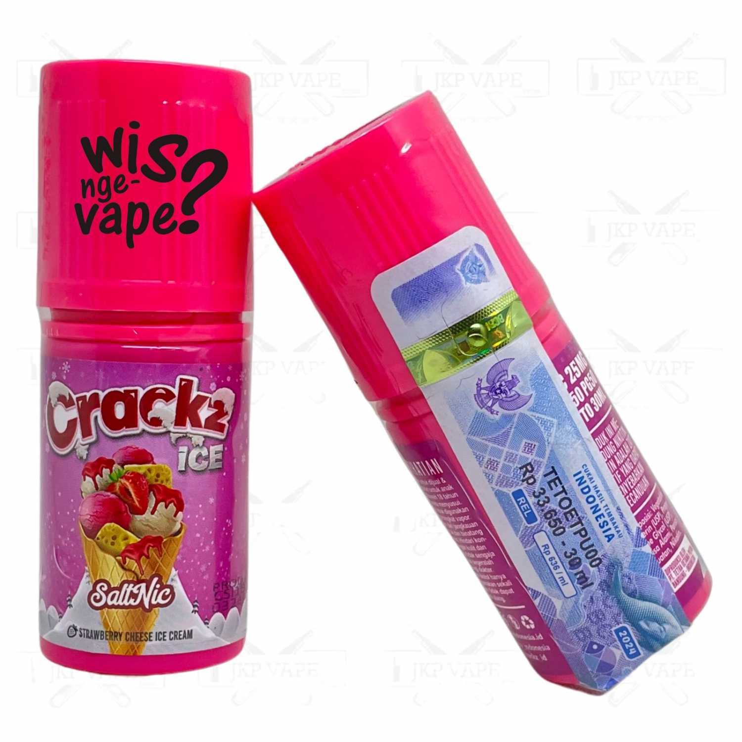 Jual Crackz Ice 30ml - Salt Nic Ice Cream Liquid By Tetra