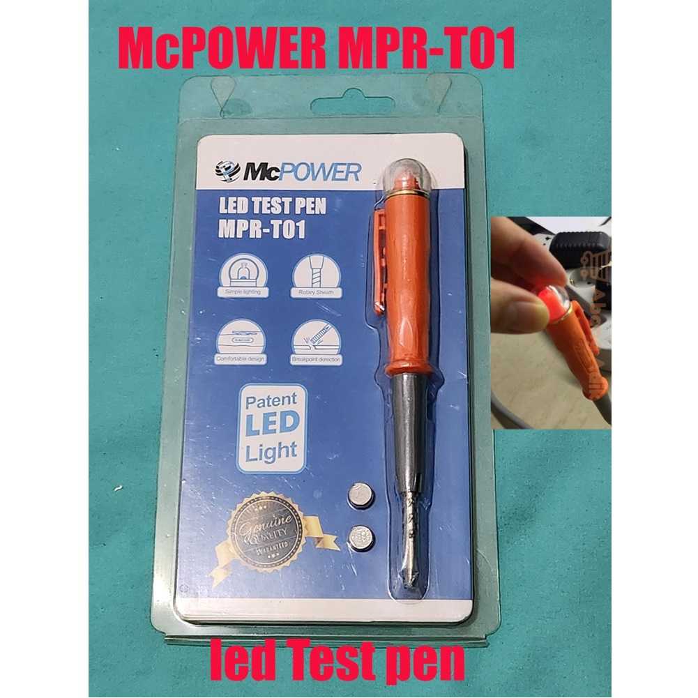 Jual McPower MPR-T01 Tespen test pen testpen LED Pendeteksi Arus