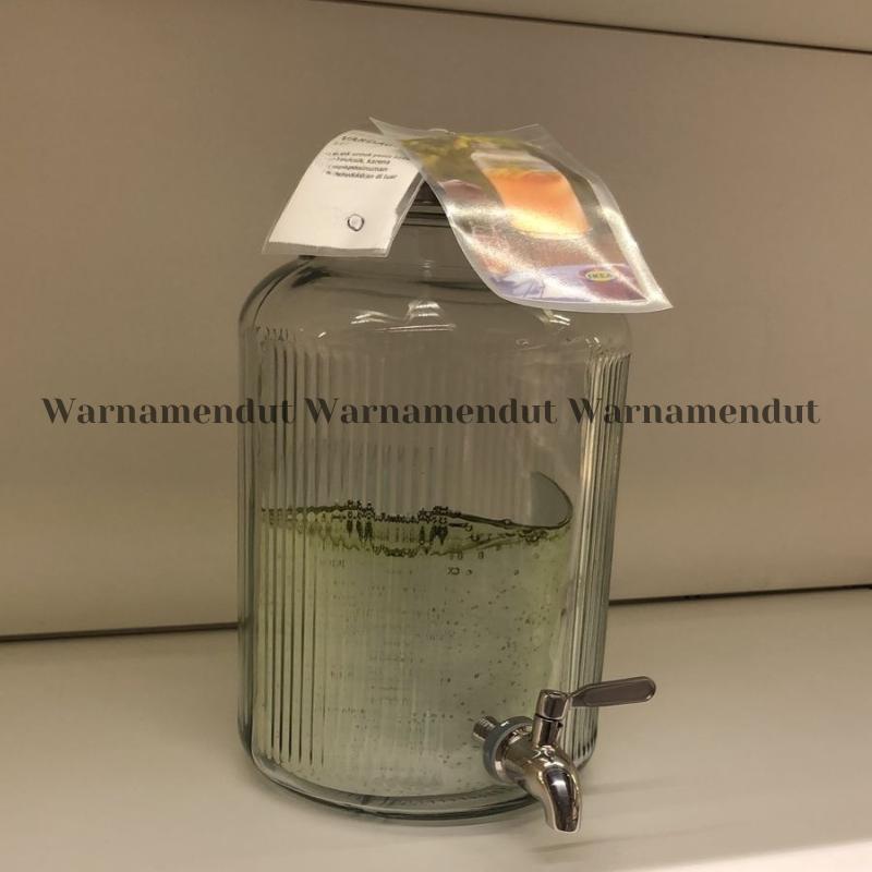 Jual Stoples Dispenser Kaca Minuman Dengan Keran Vol 5.0L WMO