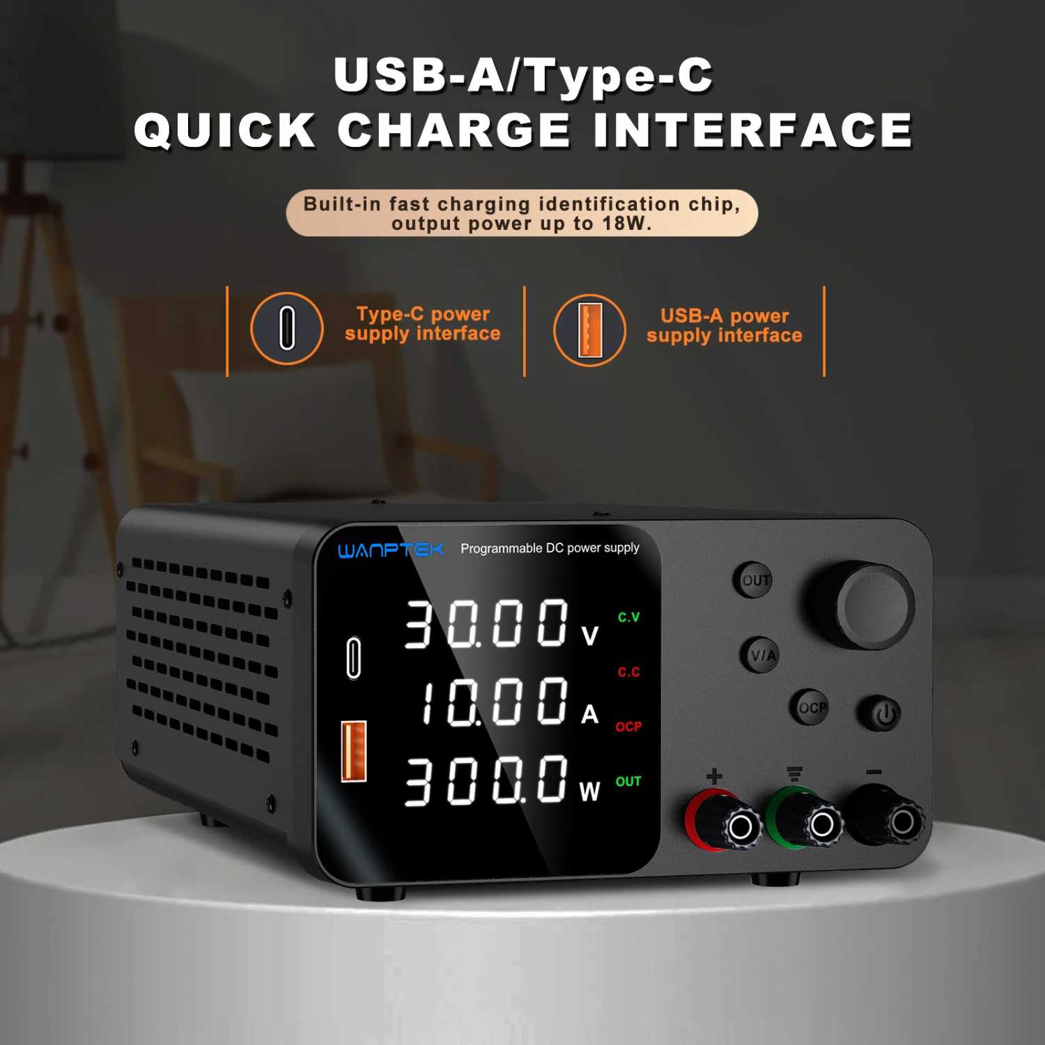 Jual WANPTEK Adjustable Power Supply DC Ammeter Stabilized 30V